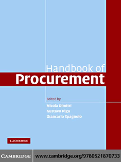Handbook of procurement | WorldCat.org