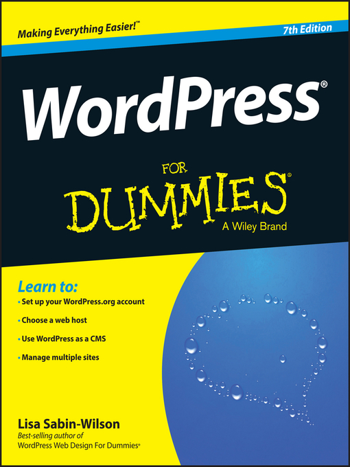 WordPress for dummies by Lisa Sabin-Wilson | Open Library