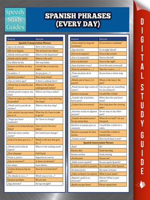 Spanish Phrases (Everyday) by Speedy Publishing · OverDrive: eBooks ...